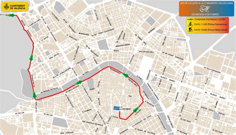 Calles Cortadas En Valencia Por La Volta Ciclista Comunitat Valencia