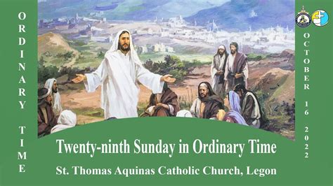 Twenty Ninth Sunday In Ordinary Time 16 10 22 YouTube