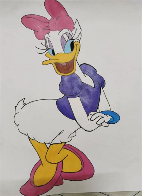 How To Draw A Daisy Duck Step By Step