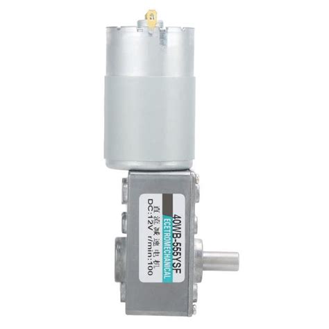 HURRISE Moteur à engrenage à vis sans fin grande torsion faible