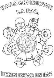 Dibujos del Día Mundial de la Paz y la No violencia para pintar