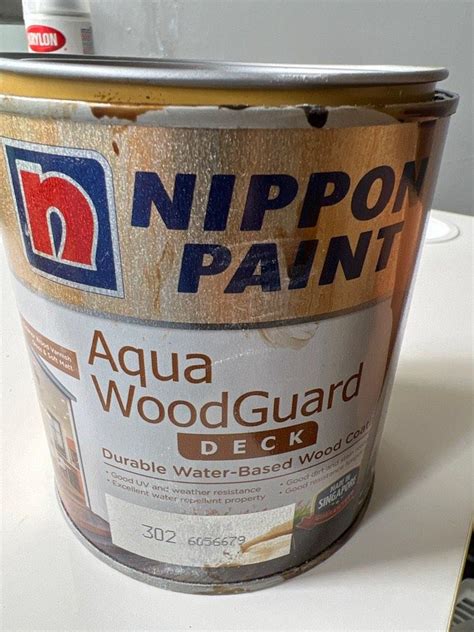 Nippon Aqua Woodguard Coating Varnish Furniture Home Living