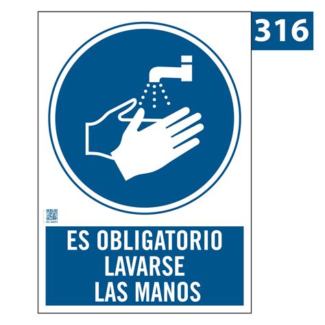Señal Obligatorio Lavarse las Manos SEÑALES DE OBLIGACION GRABADOR