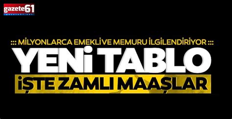 Emekli ve memur zammı için yeni hesaplama tablosu