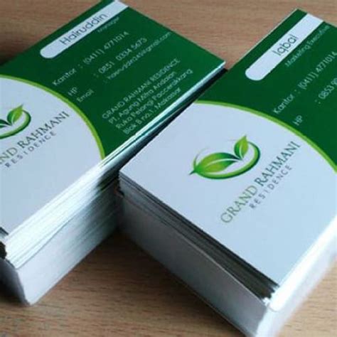 Jual Cetak KARTU NAMA Art Carton 260 Gr 1 Sisi Jakarta Utara Karya