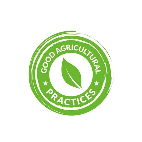 Premium Vector GOOD AGRICULTURAL PRACTICES Badge Logo Vector