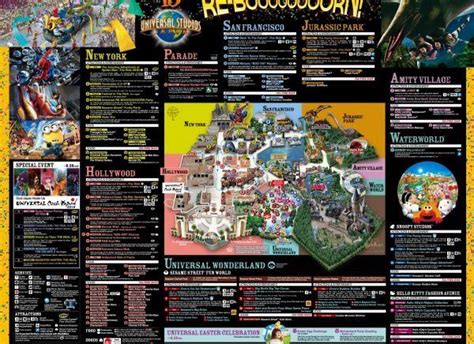 Universal Studios Japan Map 2024