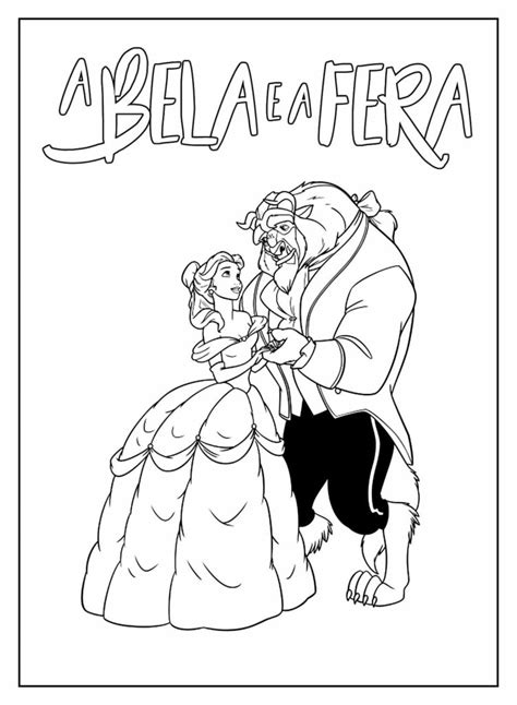 Introduzir Imagem A Bela E A Fera Desenhos Para Colorir Br
