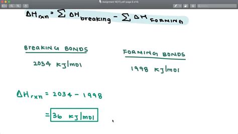 SOLVED Use Average Bond Energies To Estimate The Enthalpy Changes Of
