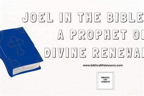 Prophet Archives Biblical Life Lessons