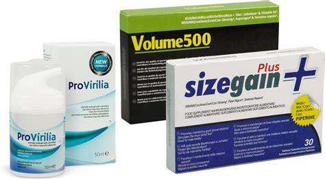 SizeGain Plus Pastillas Para Alargar El Pene Volume500 Pastillas