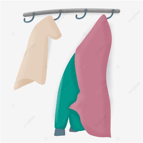 Ilustração De Roupas Penduradas Na Parede Da Casa PNG Roupas Kotor