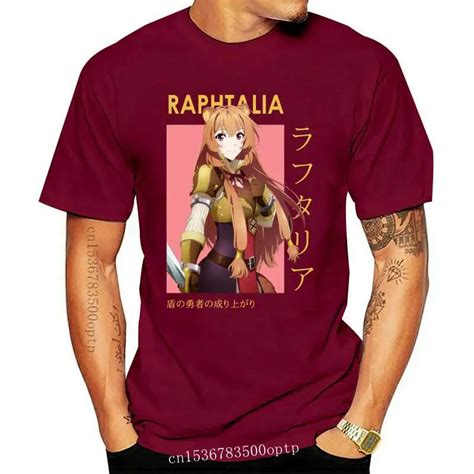 Camiseta Raphtalia de verano para hombres Camisa de algodón con el