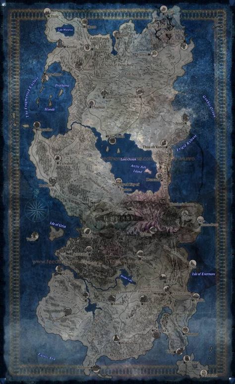 Dark Blue Fantasy Continent With Giant Ribs City Feed The Multiverse