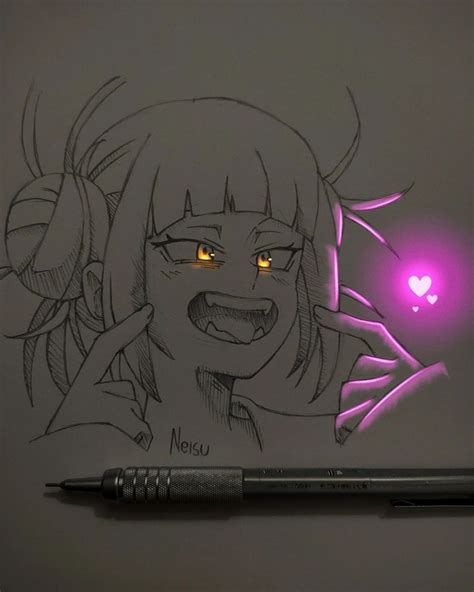 Neisu Arts On Instagram Himiko Toga Draw Drawing