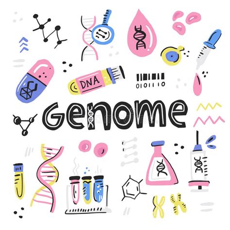 Proyecto del genoma humano ilustración del vector Ilustración de