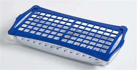 Rack Niedrig 2 Ebenen Kapazität 84 Röhrchen Farbe Blau Labormaterial