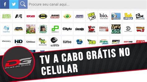 TV A CABO GRÁTIS NO CELULAR DG43 YouTube