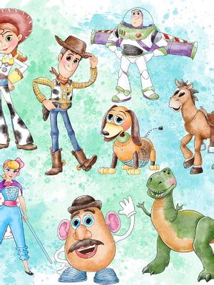 Kit Digital Toy Story Aquarela Elo7 Produtos Especiais