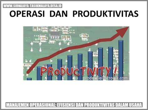Optimalisasi Operasional Usaha Sirnajaya Karangjayadesa Sirnajaya