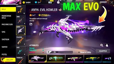 Next Evo Gun Free Fire Evo An Full Details Evo An Confirm Date