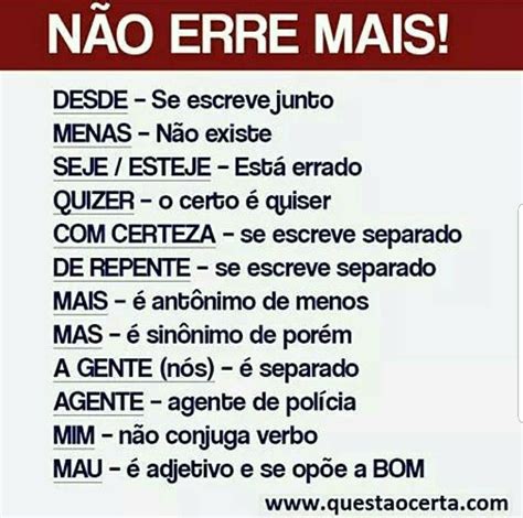 Regras Basicas De Portugues SAVAEDU