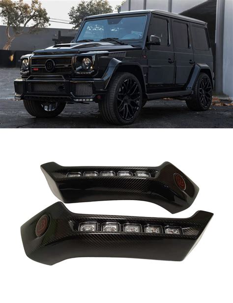 Buy Kit Car W463 LED G Wagon Front Lip Splitter G63 Front Bumper