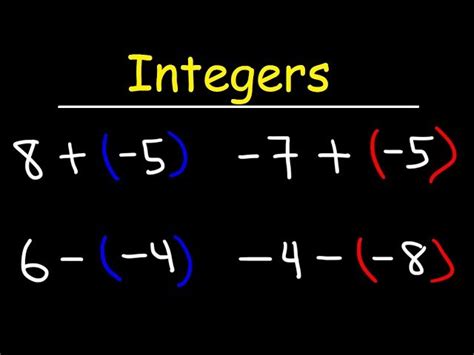 adding and subtracting integers using a simple method worksheets library