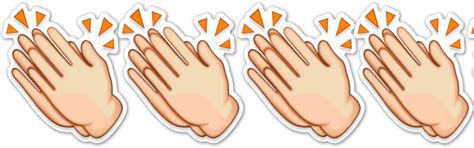 Clapping Hands Sign Emoji Applause Emoji Tshirt Clapping Hands