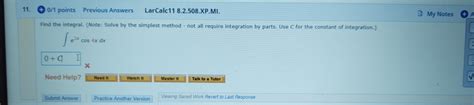 Solved Points Previous Answers Larcalc Chegg