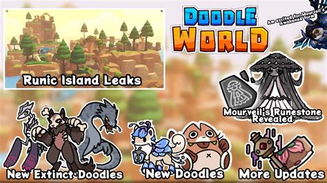 Doodle World New Extinct Doodles Runic Island Leaks More Updates