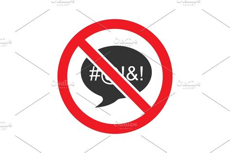 Forbidden Sign With Stop Hand Glyph Icon Ark