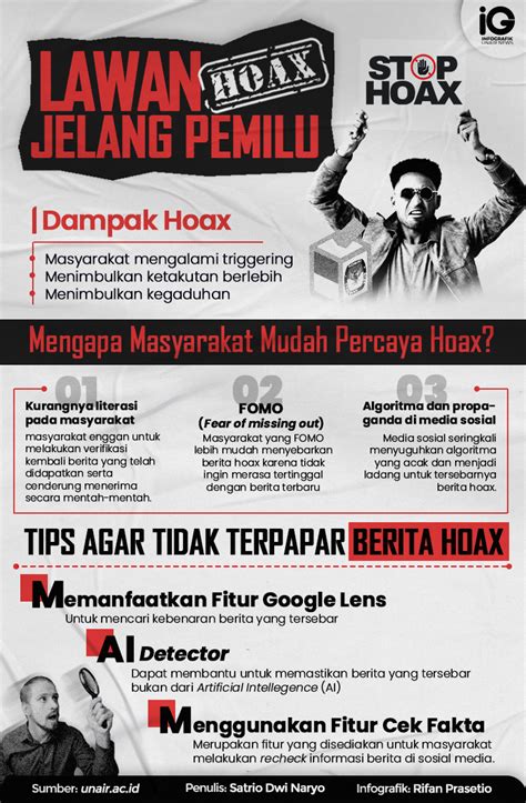 Infografik Lawan Hoax Jelang Pemilu