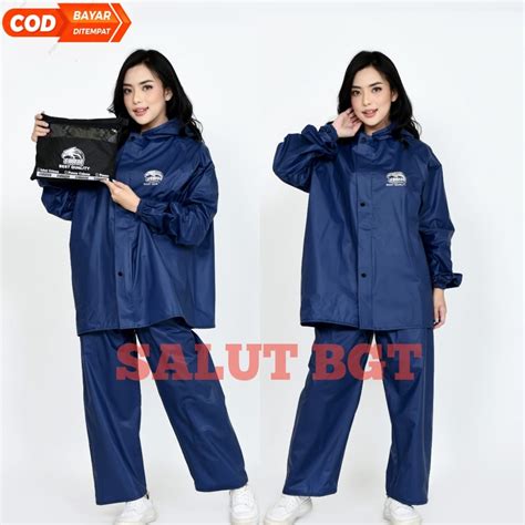 Jual Jas Hujan Raincoat Pria Wanita Terbaik By Garuda Anti Rembes Navy