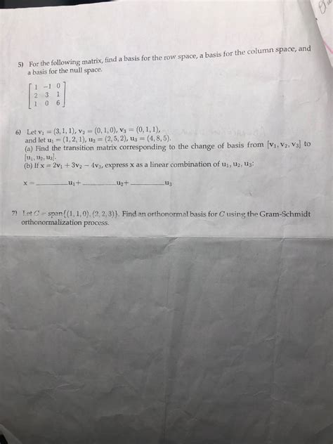 solved 1 determine whether the given set s is a subspace of