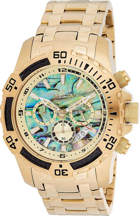 Amazon Invicta Men S Pro Diver Scuba Quartz Watch Gold 25094