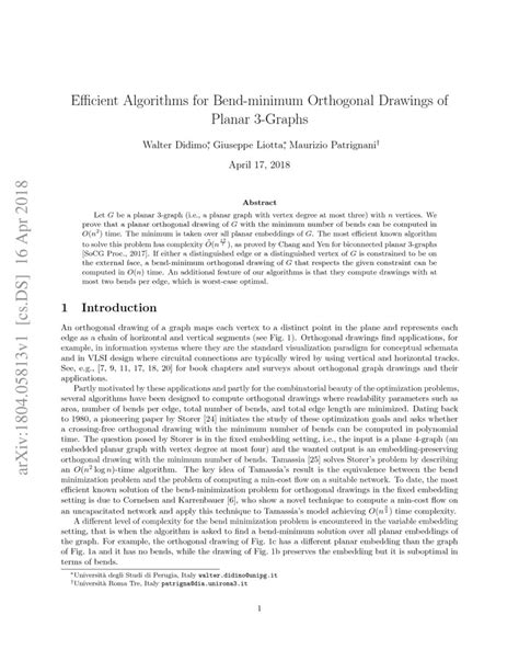 efficient algorithms for bend minimum orthogonal drawings of planar 3 graphs deepai