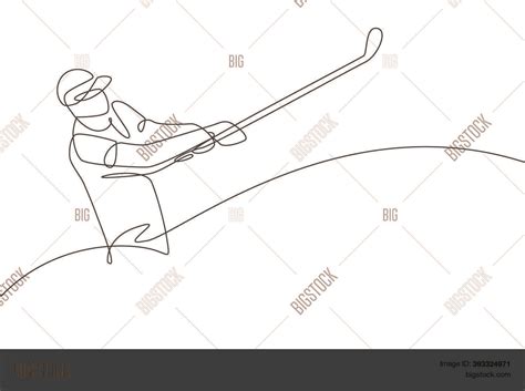 Single Continuous Vector Photo Free Trial Bigstock