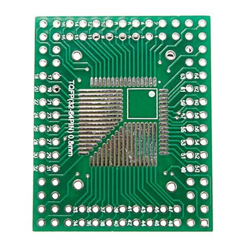 10Pcs 0 5mm 0 8mm QFP TQFP LQFP FQFP 32 44 64 80 100 To DIP Adapter PCB
