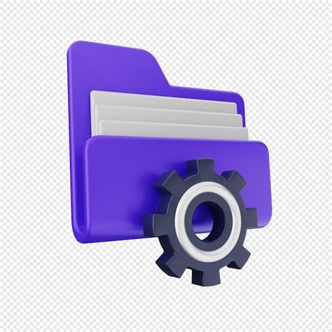 Ilustraci N De Icono De Carpeta D Render Archivo Psd Premium