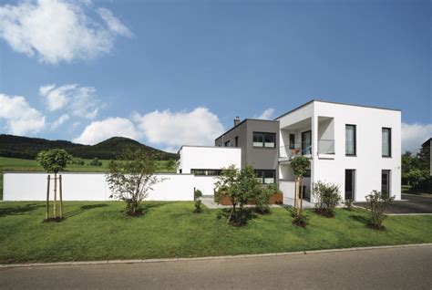 Moderne Bauhaus Villa Mit Flachdach Und Garage HausbauDirekt De