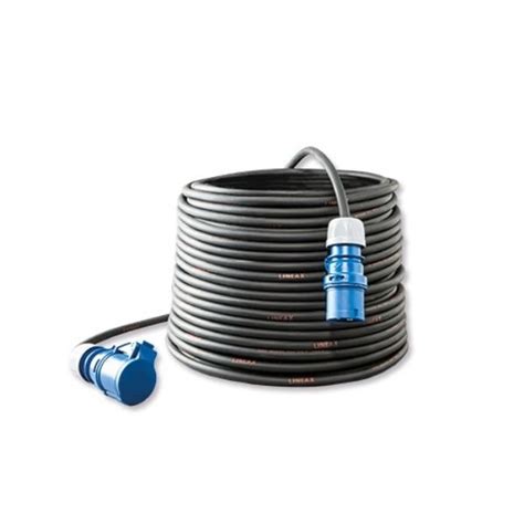 Camping Verlengsnoer M X Mm Met Blauwe Stekker En Blauwe