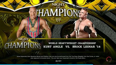 WWE 2K23 Kurt Angle Vs Brock Lesnar A Clash Of Wrestling Legends