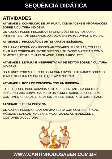 SEQUÊNCIA DIDÁTICA DIA DOS INDÍGENAS PARA O ENSINO FUNDAMENTAL