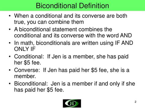 ppt biconditional statements powerpoint presentation id 412307