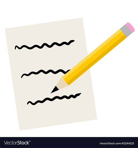 Clipart Of Paper And Pencil