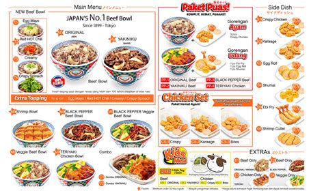Harga Dan Menu Yoshinoya Terbaru Lengkap Dengan Gambar UPDATE Kooliner