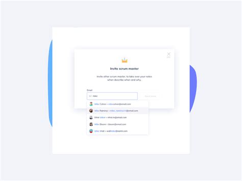Scrumbs Invite Members Ui Design By Ildiko Gaspar On Dribbble