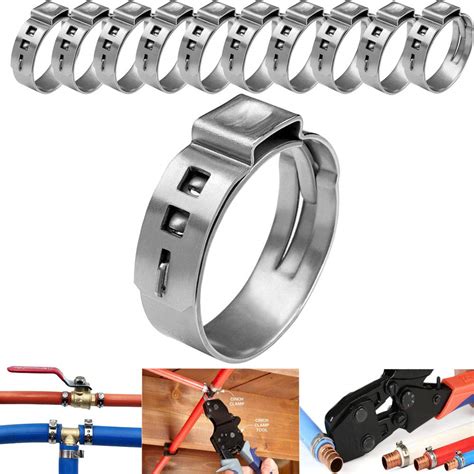 Buy LTI Premium Quality 50 Pack 1 Inch PEX Cinch Clamps Full 304