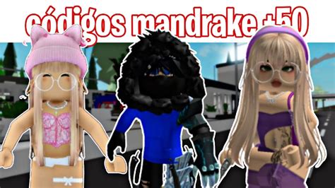 50 CÓDIGOS DE ROUPAS E ACESSÓRIOS MANDRAKES ID DE CÓDIGOS NO